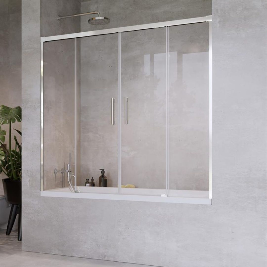 Radaway Idea Pn Dwd Sliding Bath Screen Chrome Bathroom Store Ireland