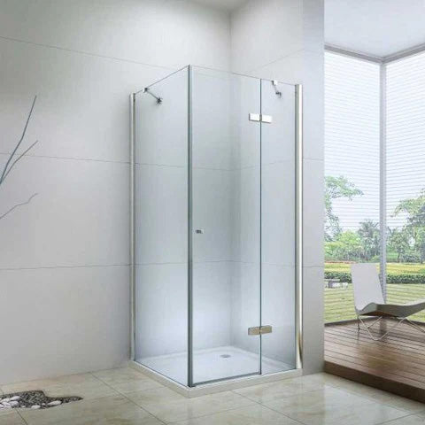 Aero Chrome Bi-Fold Shower Enclosure | Space-Saving Design