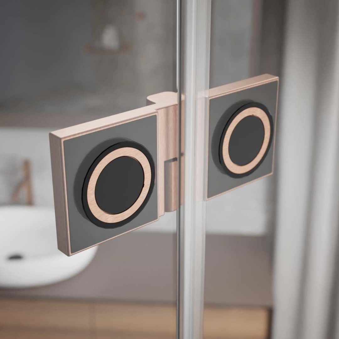 Radaway Essenza Pro Dwj Shower Door Brushed Copper Bathroom Store