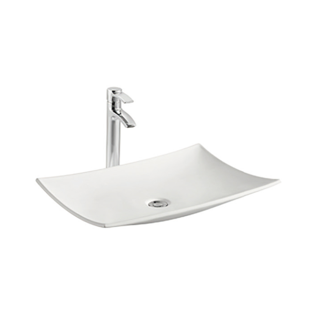 Zircon Countertop Basin - White