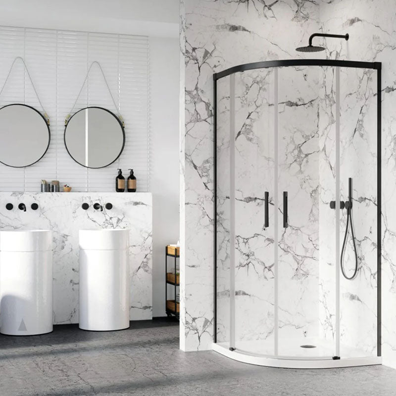 IDEA PDD Quadrant Shower Enclosure - Black | Bathroom Store Ireland