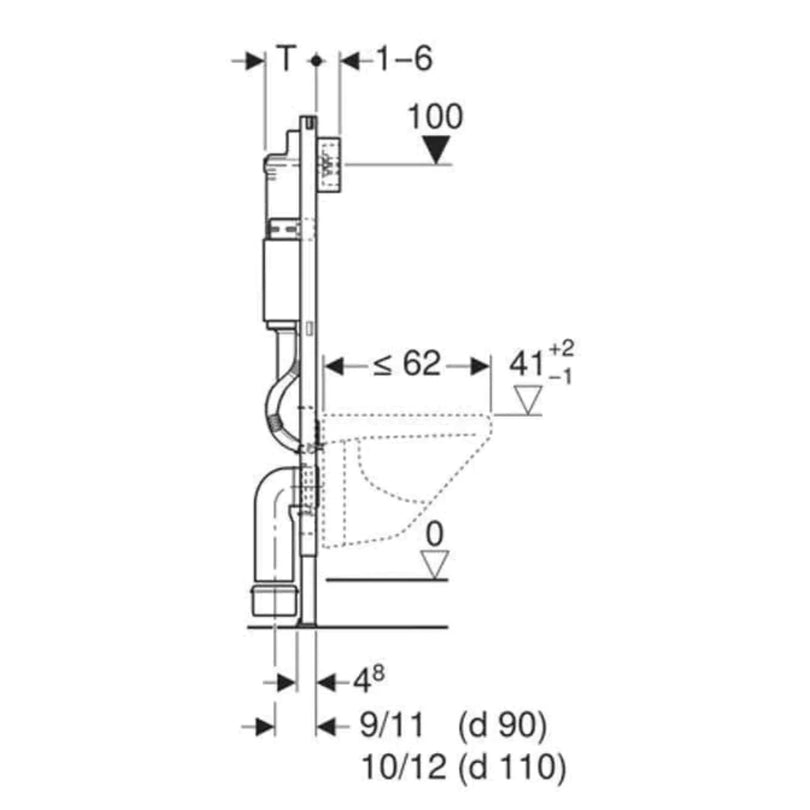 Geberit Delta UP100 Installation Frame – Bathroom Store Ireland