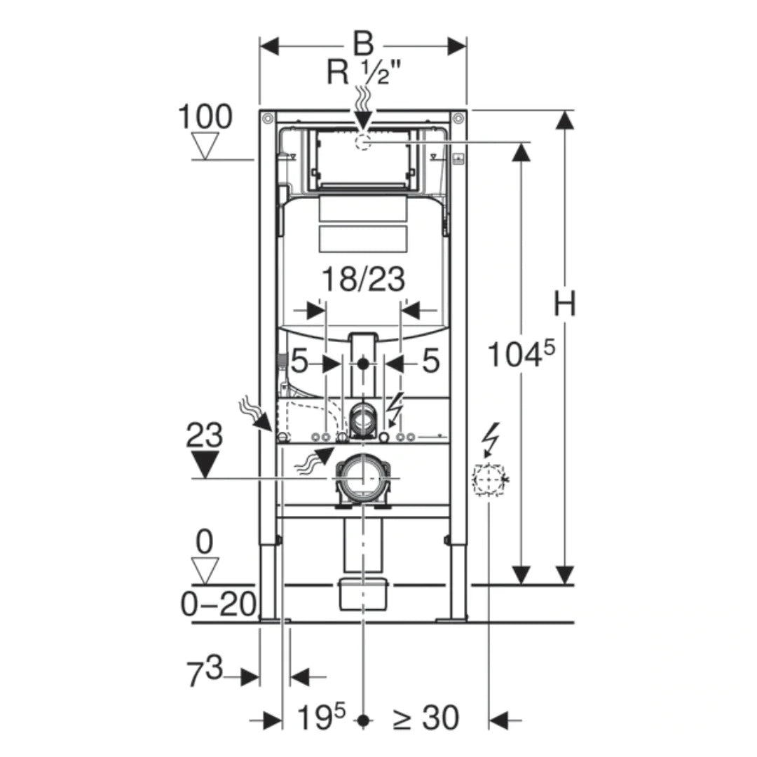 Geberit Sigma UP320 Installation Frame – Bathroom Store Ireland