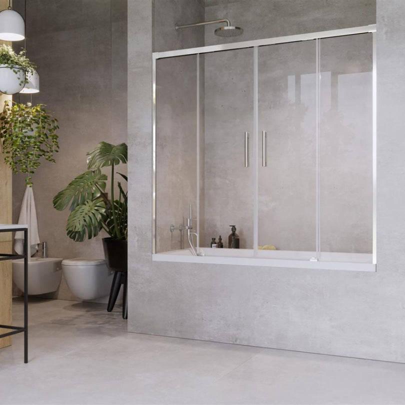 Radaway Idea PN DWD Sliding Bath Screen - Chrome